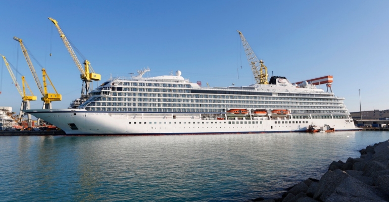 Fincantieri's Ancona shipyard floats out Viking Neptune