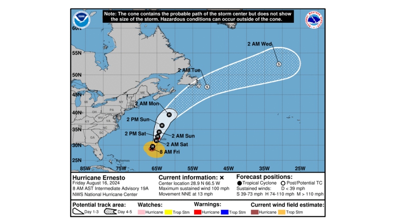 Liberty of the Seas drops call as Bermuda braces for Ernesto