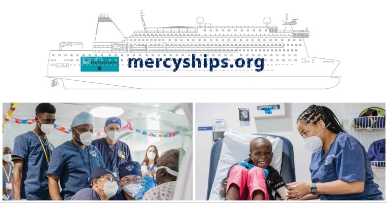 MSC Foundation, MSC Group, Mercy Ships team on new hospital ship