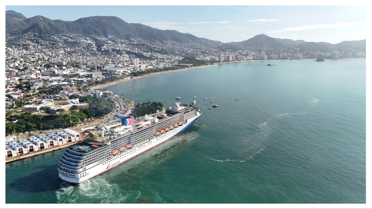 Carnival's first visit to Acapulco since 2010