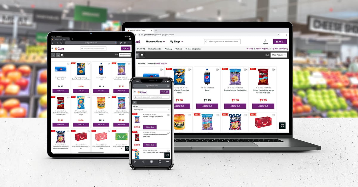 New Giant Food online platform integrates Peapod and Giantfood.com services