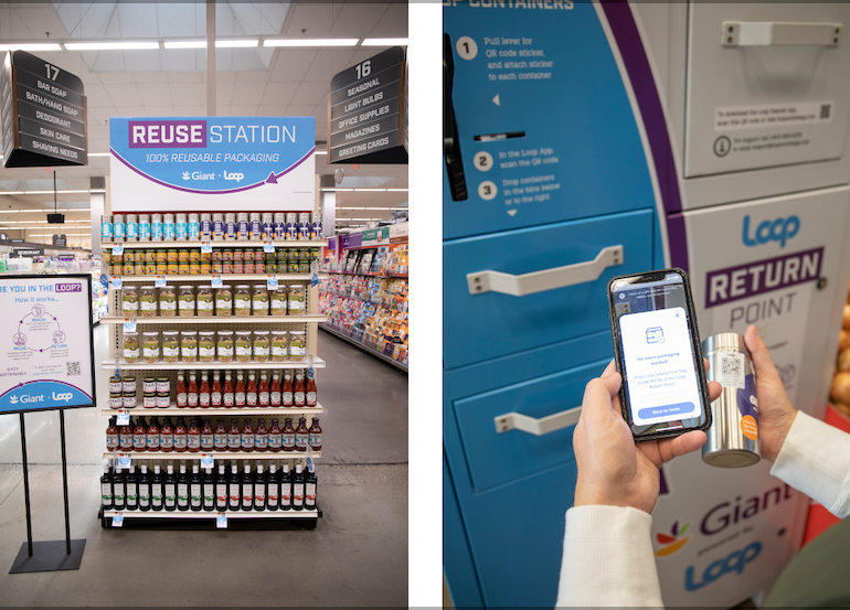 Giant Food gets under way with Loop reusable packaging