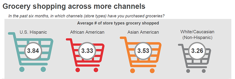 Multicultural consumers changing grocery shopping