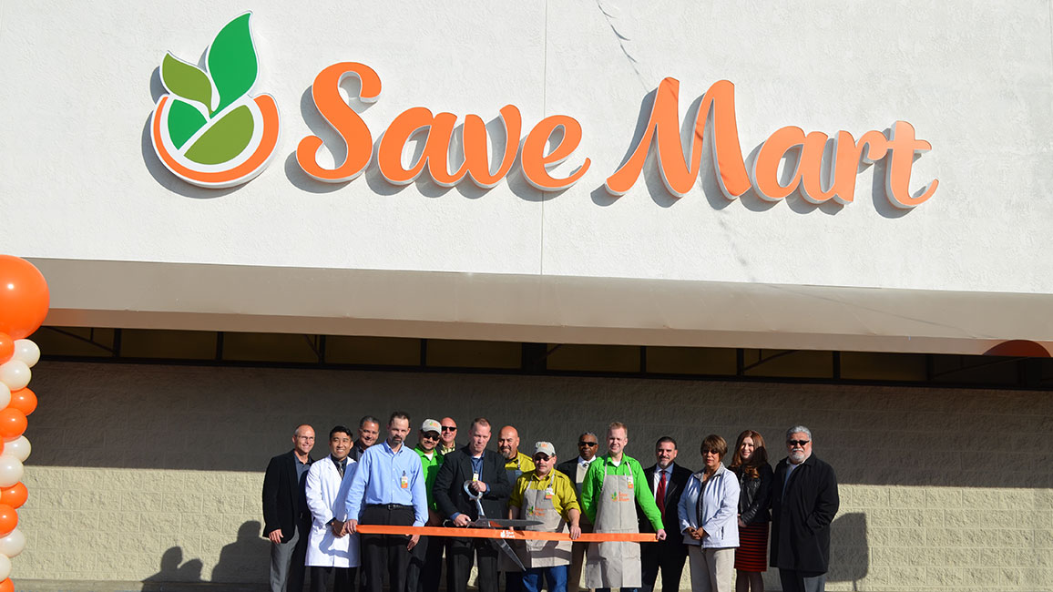 Save Mart Logo Modern Grocery / Super Market Logo Design By Design