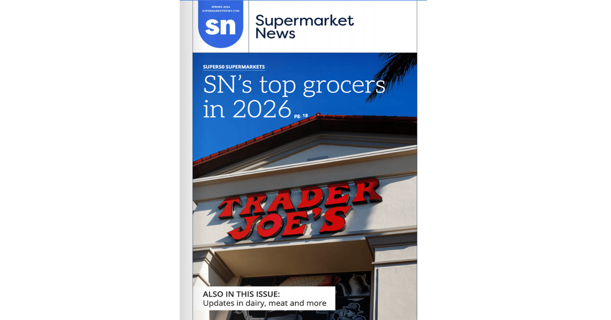 Which retailer was No. 1 on the Super50 Supermarket List?