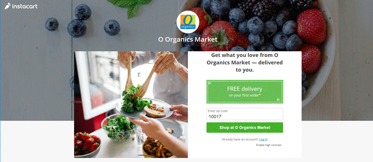 Albertsons showcases organic brands in new Instacart e-store