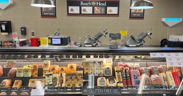 Deli meat and cheese primed for bigger slice