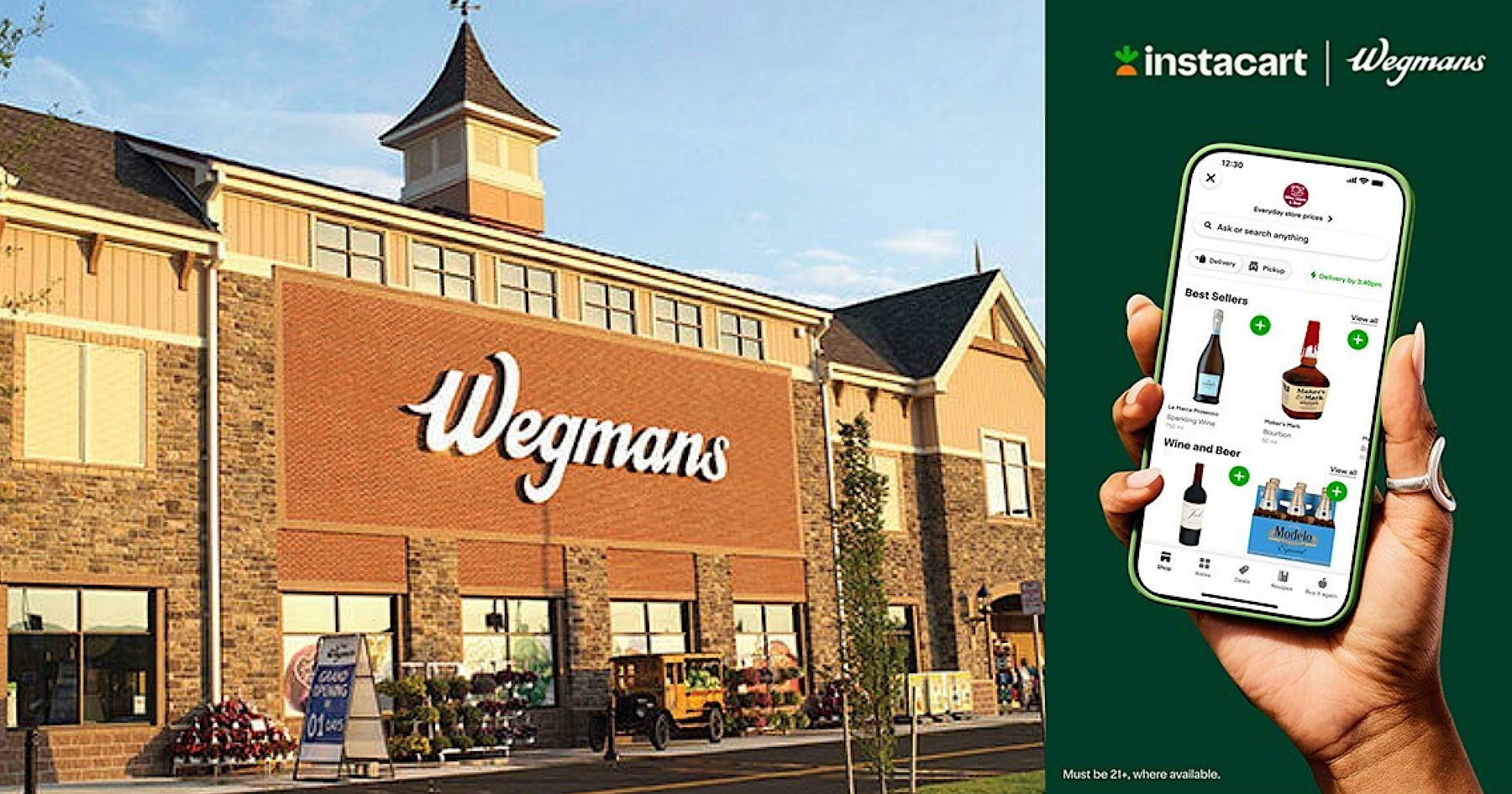 Wegmans kicks off Instacart alcohol delivery in New Jersey