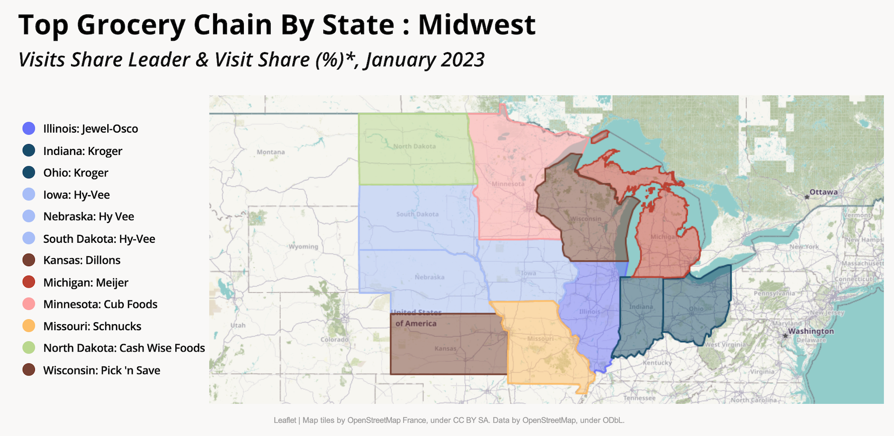 Kroger, Hy-Vee set pace for store visits in competitive Midwest ...