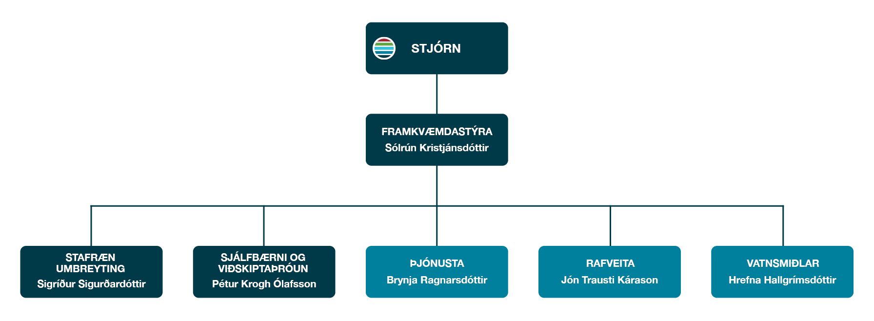Stjórnendur og stjórn