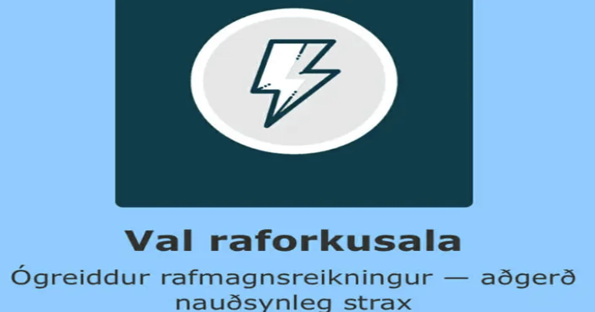 Veitur vara við svikaskilaboðum