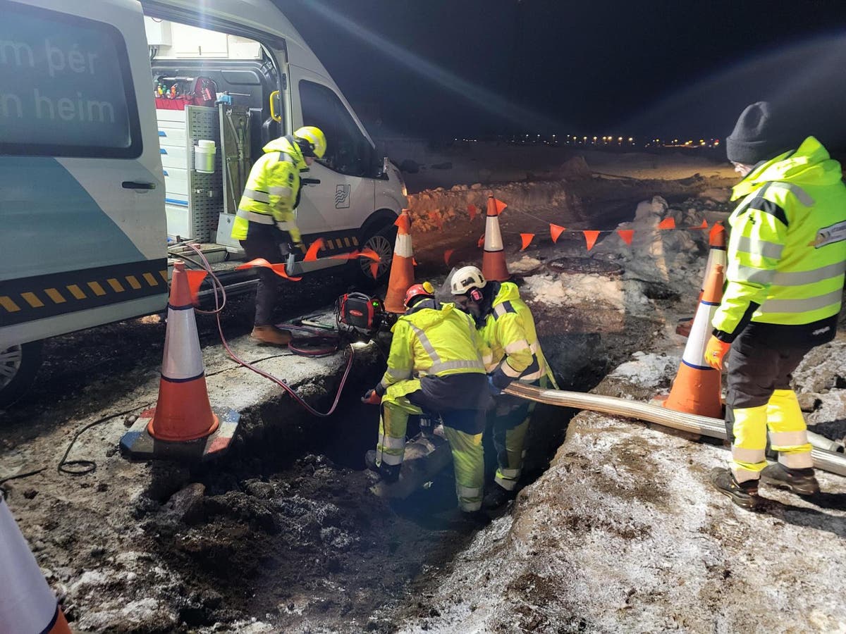 Trukkaveita Veitna flutti heitt vatn til Suðurnesja