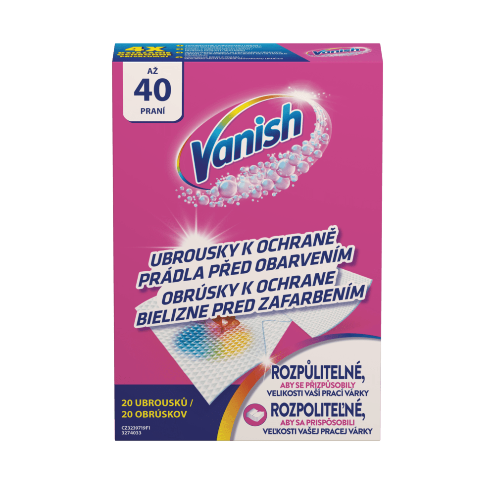 Vanish Color Protect obrúsky na ochranu bielizne pred zafarbením ...