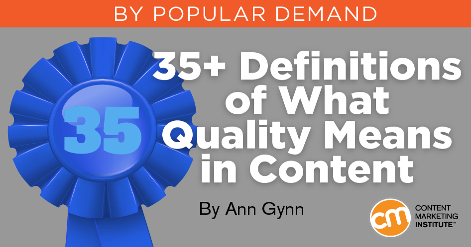 Quality Content: How to Define What It Means