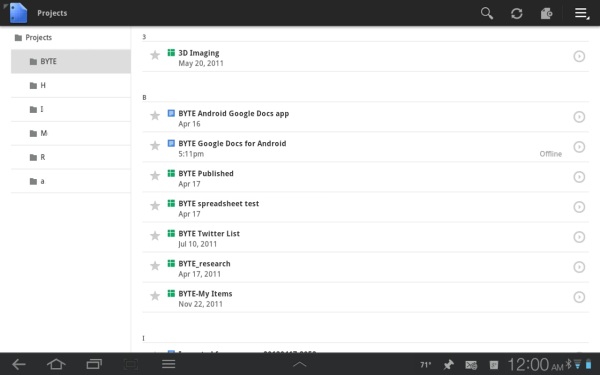 Google Docs App for Android Tablets: The Ugly Truth