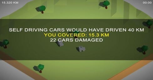Self-Driving Car Game Shows Up Human Drivers | InformationWeek