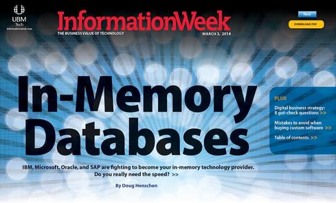 In-Memory Databases: Do You Need The Speed? | InformationWeek