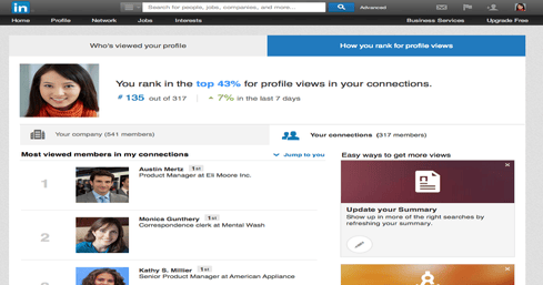 LinkedIn Tips: Judging Your Profile Popularity | InformationWeek