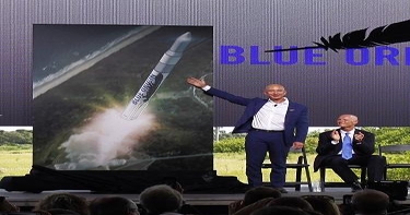 Amazon's Jeff Bezos Unveils Blue Origin Rocket Space Program ...
