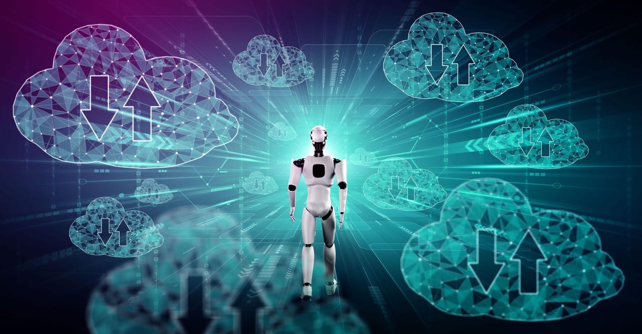 AI robot using cloud computing technology AI robot using cloud computing technology