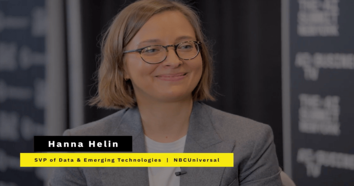 NBCUniversal’s Hanna Helin on AI in a Large Enterprise at AI Summit New ...