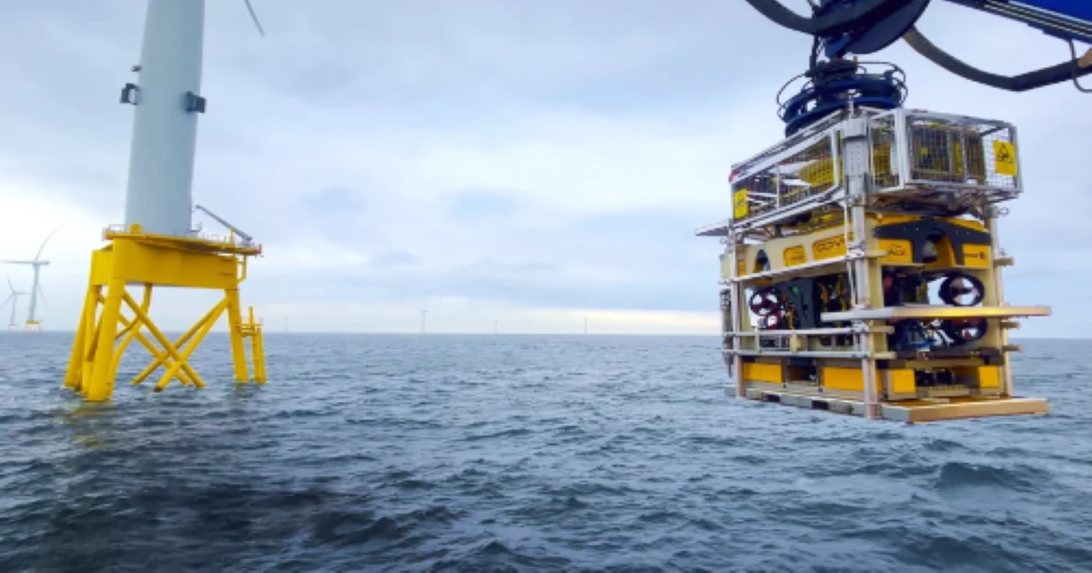 AI-Powered Autonomous Underwater Vehicle Deployed