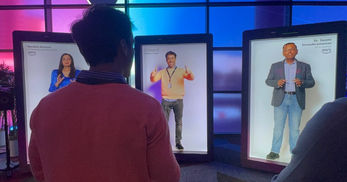 AI-Powered Holograms Converse at AWS re:Invent 2024