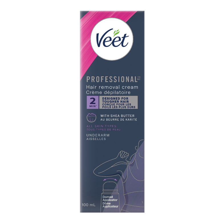 Veet® Professional™ Underarm Hair Removal Cream, Dome applicator, 100 ...