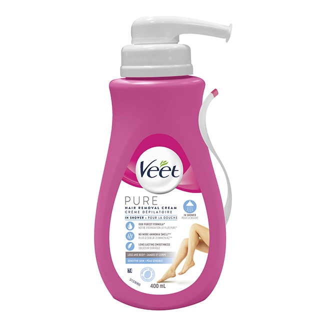 Veet® PURE Cream - In-Shower Sensitive Skin 400 mL | Veet Canada