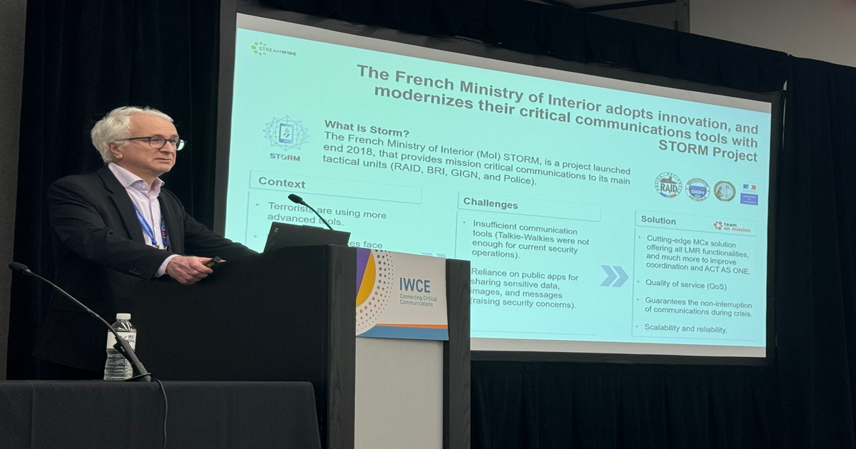 Streamwide CEO touts MCPTT success for police during Olympics in France