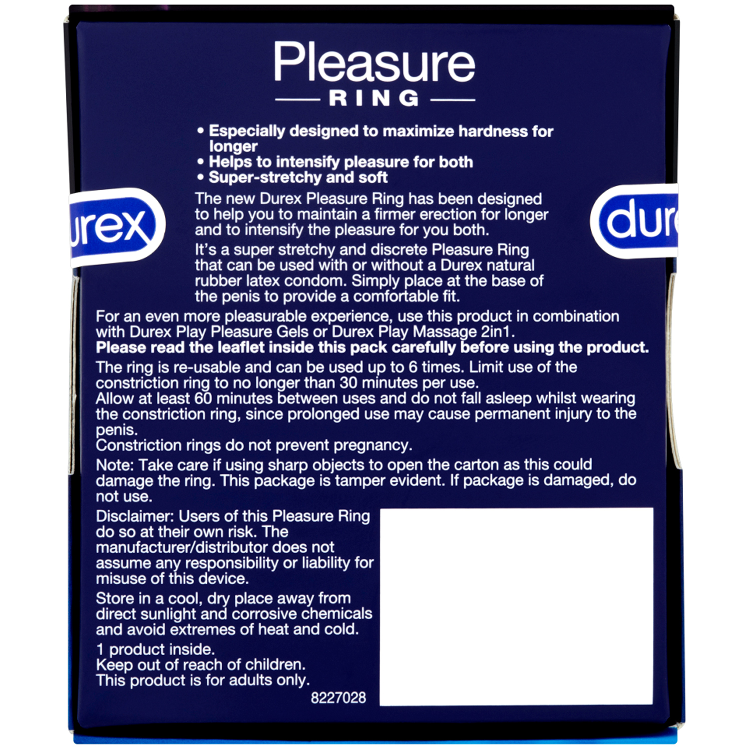 Durex Pleasure Ring - Best-seller Cock Ring!