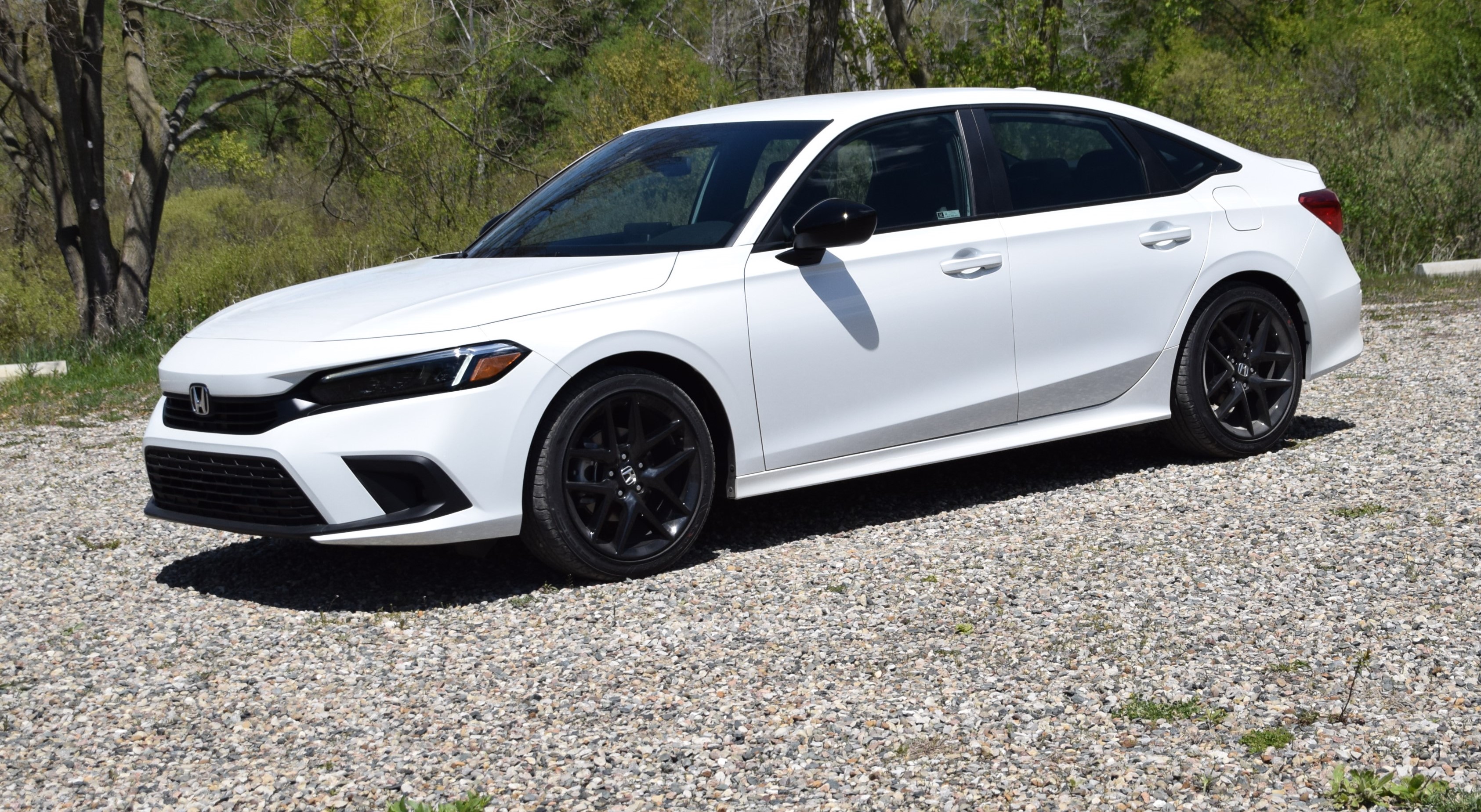 White Honda Civic