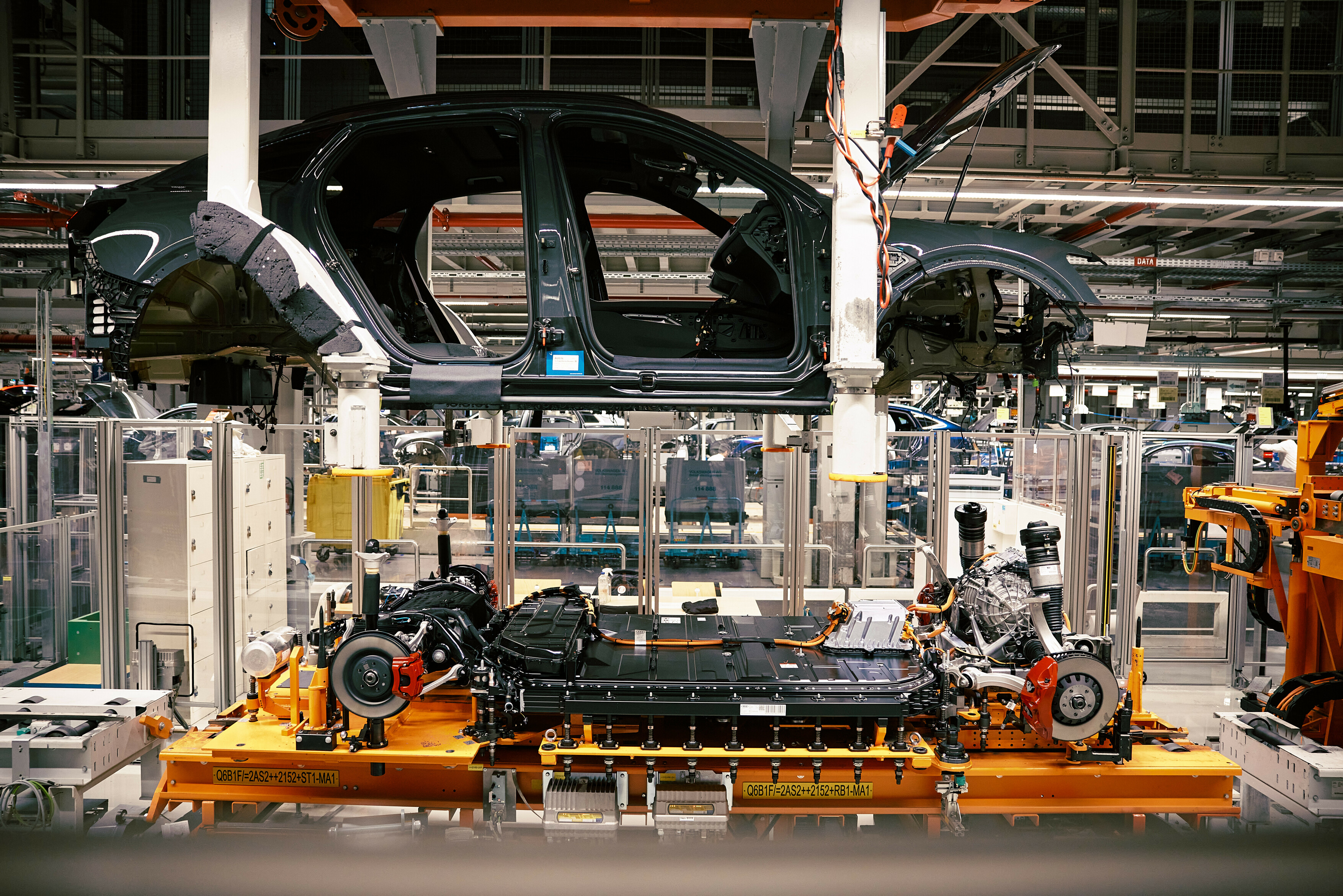 Audi Building Q8 e-tron BEV at Green Belgium Plant