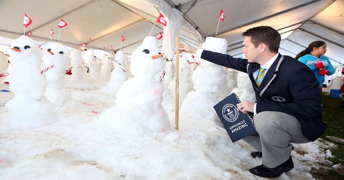 Mattel Makes 1,200 Snowmen (in Los Angeles!) for World Record Attempt