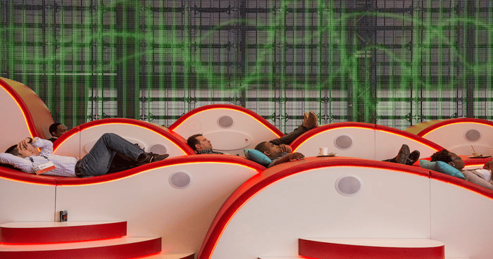 Haystacks, Brain-Wave Recliners, and More Funky Ideas for Meeting Seating