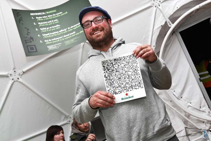 Heineken Uses QR Code Stickers to Help Festival Attendees Connect With ...