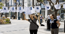 City of Hope Stunt Strings Undies Over Promenade