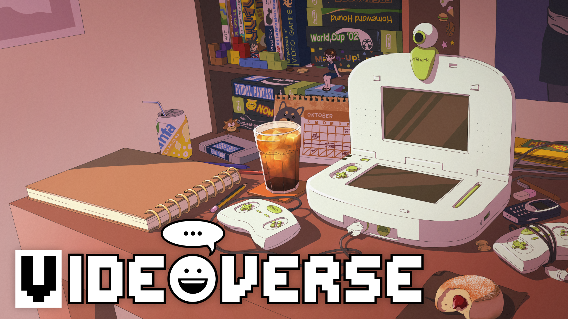 Coming up with the design of the fictional console 'Kinmoku Shark’