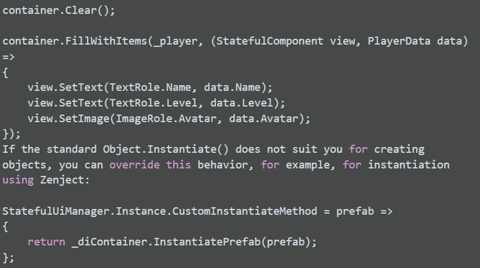Statefului A Unity Ui Library Based On States And Markup
