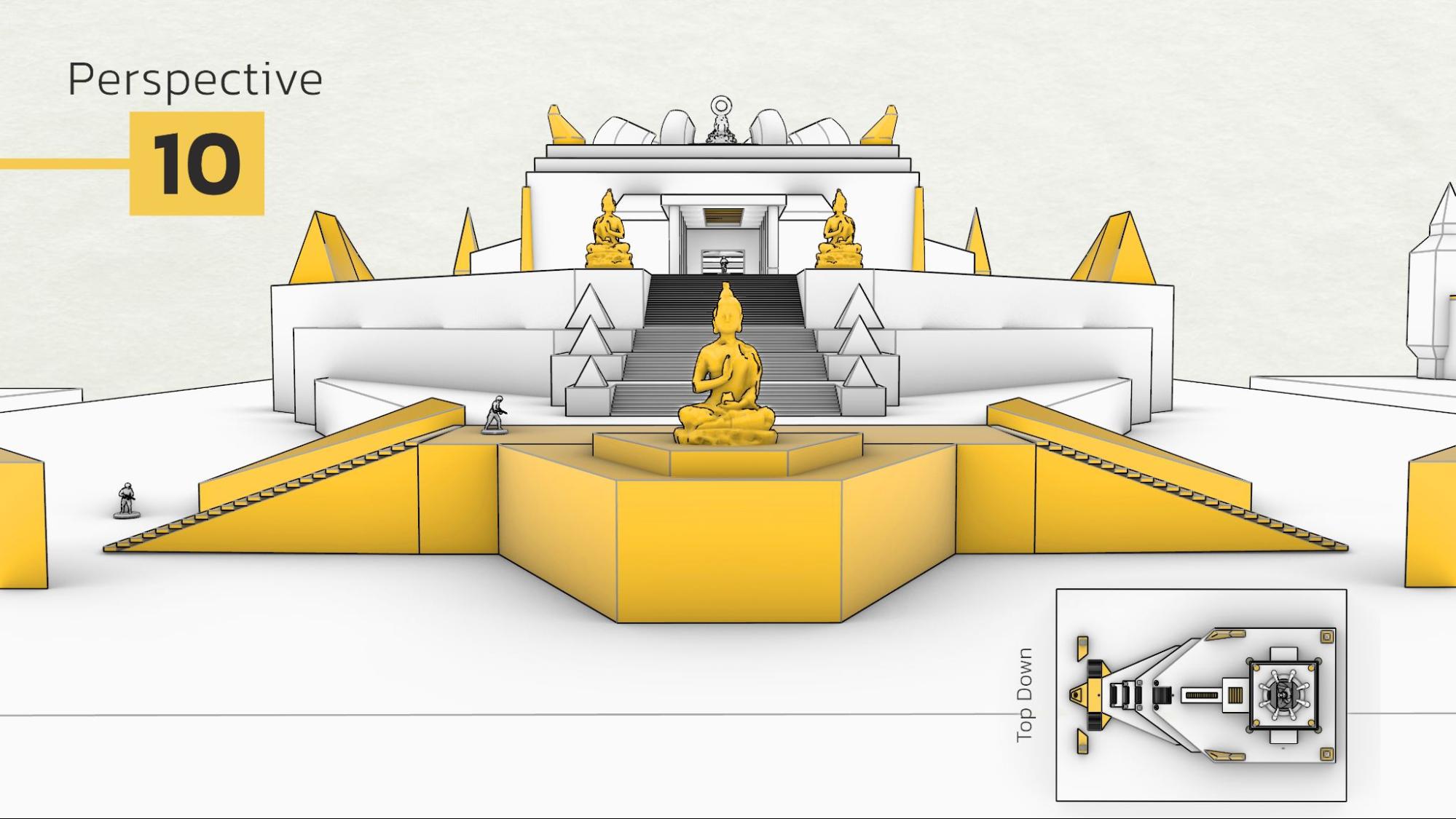 Level Design Process #01: Cube to Temple