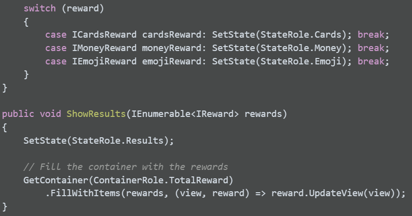 StatefulUI: A Unity UI Library Based on States and Markup