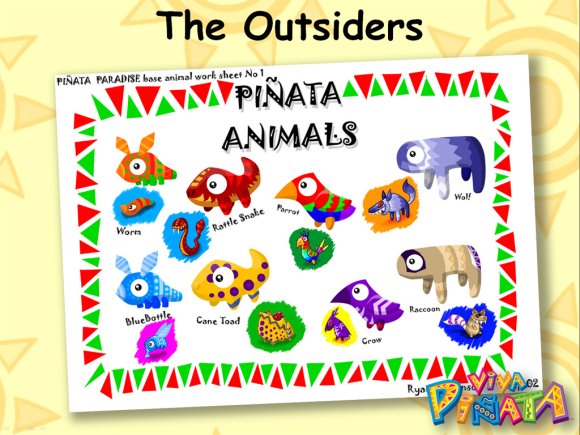 Viva Pinata Characters Coloring Pages