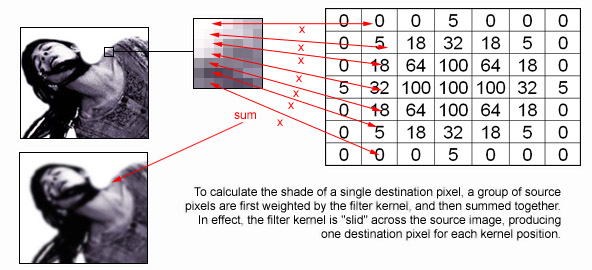Four Tricks for Fast Blurring in Software and Hardware