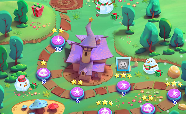 Bubble Witch 2 Saga: The most beautiful 3D render maps