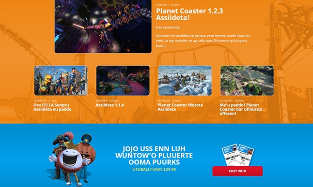 Game Design Deep Dive: Creating a new language for Planet Coaster