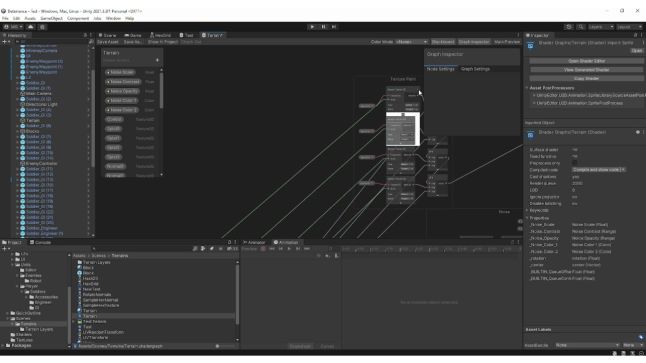 Custom Terrain Shader and Water Shader: Deterrence - Video Devlog 17