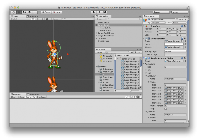 2D Animation Methods in Unity