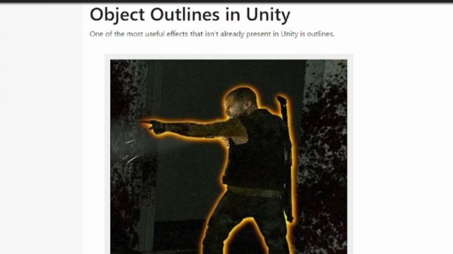 Outline Objects in Unity Engine: Deterrence - Video Devlog 14