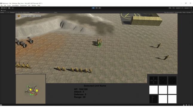 Building RTS User Interface in Unity: Deterrence: Video Devlog 8