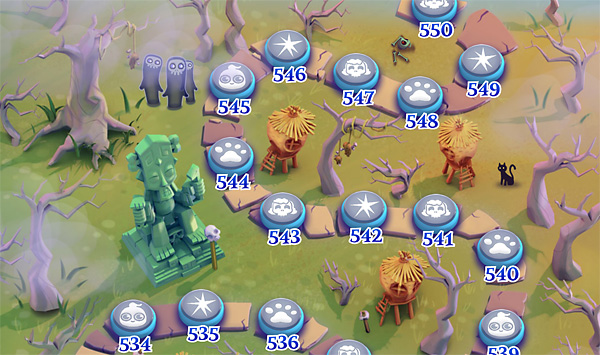 Bubble Witch 2 Saga: The most beautiful 3D render maps